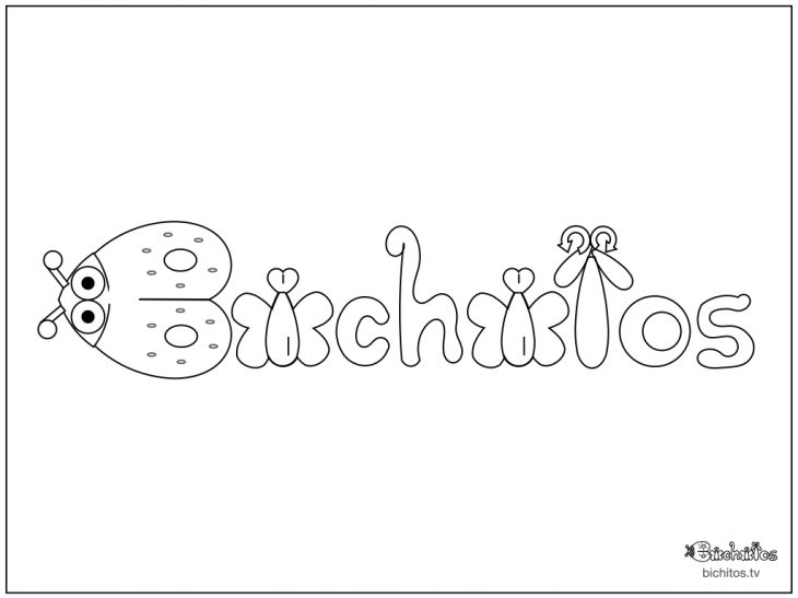 Dibujos para colorear y recortar - Bichitos TV